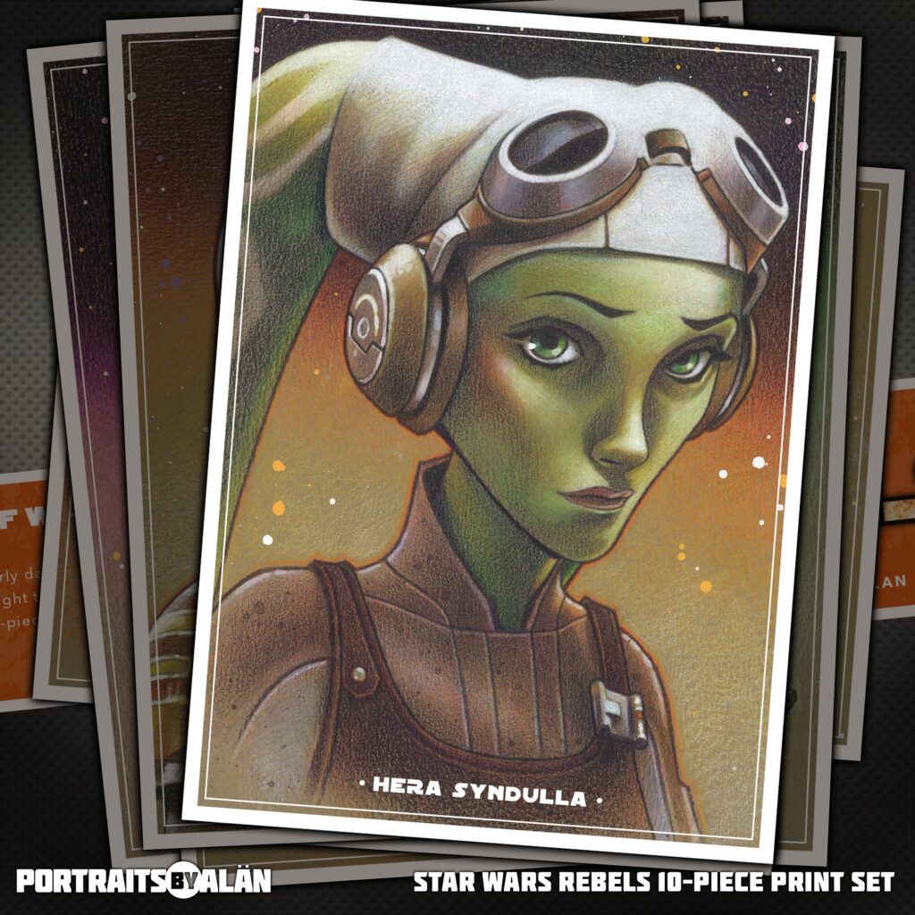 The Rebels Collection: 10-Piece Print Set of the Crew of the Ghost from ...