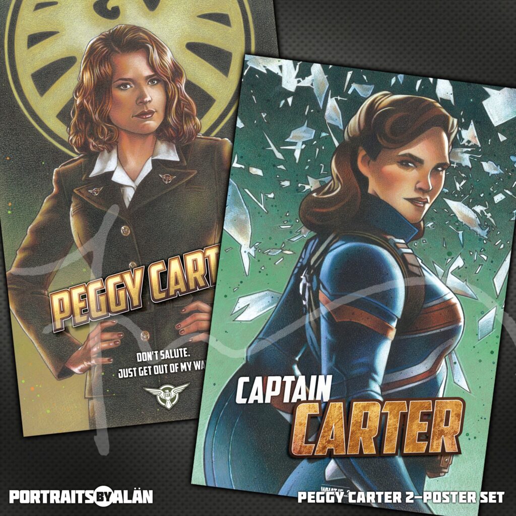 Peggy Carter 2-Piece Poster Set of Hayley Atwell as the Agent Carter ...
